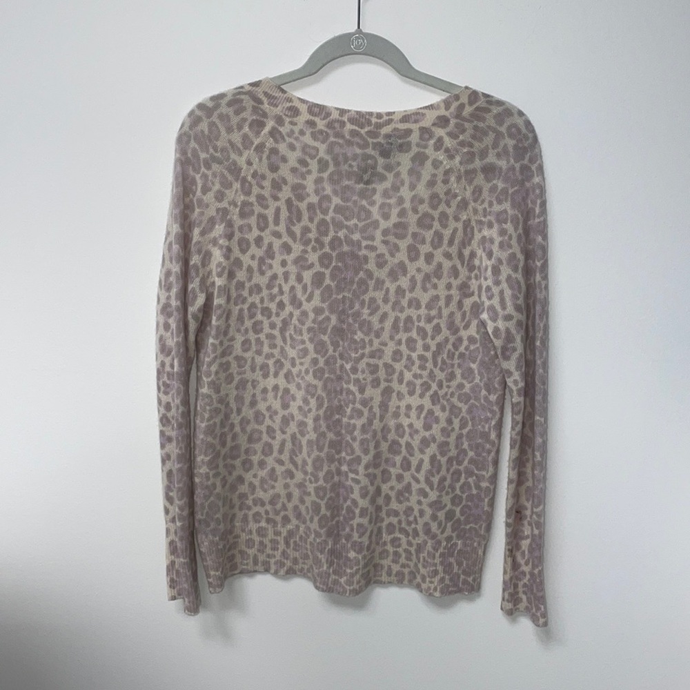 360 Cashmere Sylvia Leopard Print Sweater - Gem